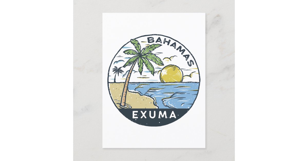 Exuma Bahamas Vintage Postcard | Zazzle