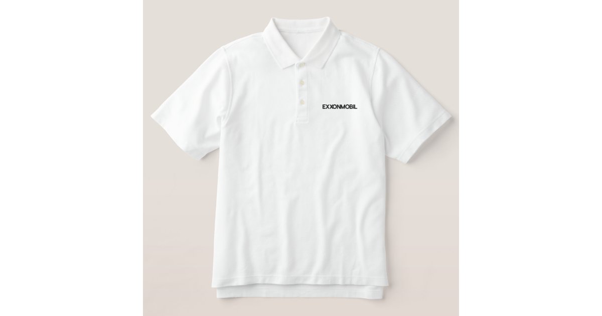 EXXONMOBIL EMBROIDERED POLO SHIRT | Zazzle