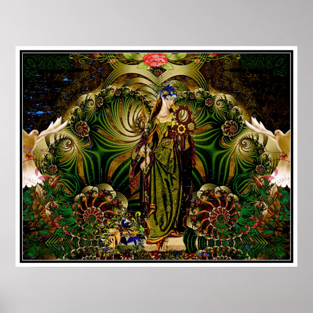 Eyasha, Goddess of Peace and Tranquility Poster | Zazzle
