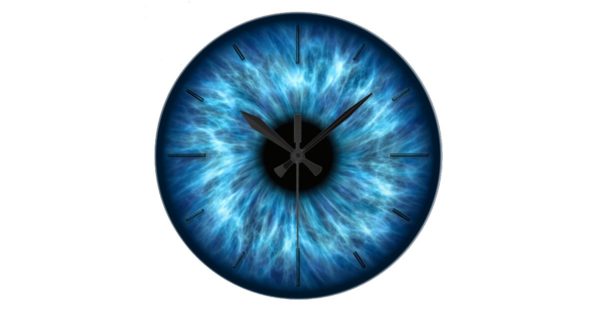 Eye 1 Wall Clock & Numeral Options | Zazzle.com