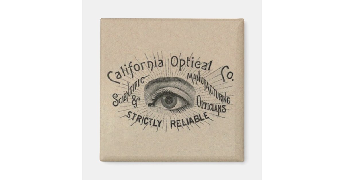 Eye Antique Advertising Optical Magnet | Zazzle