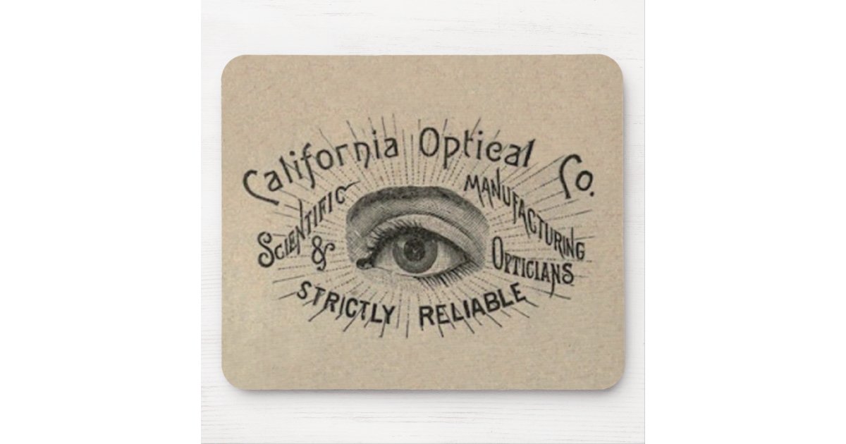 Eye Antique Advertising Optical Mouse Pad | Zazzle