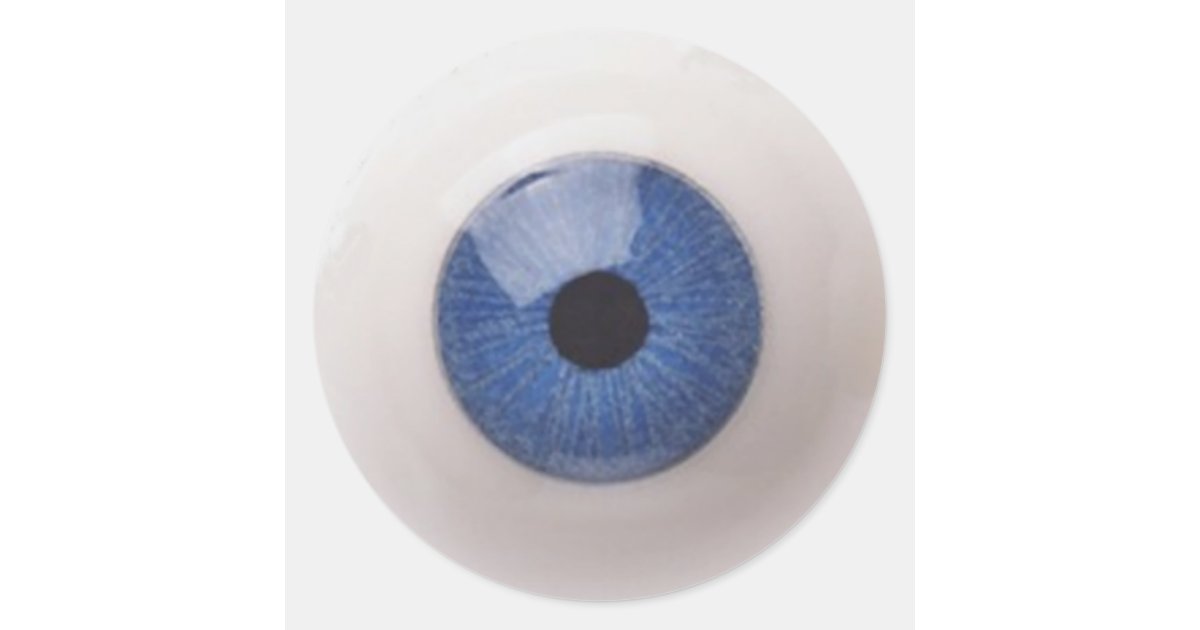 EYE BALL CLASSIC ROUND STICKER | Zazzle