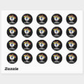 Eye Caramba Funny Mexican Pun Dark BG Classic Round Sticker | Zazzle