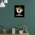 Eye Caramba Funny Mexican Pun Dark BG Poster | Zazzle