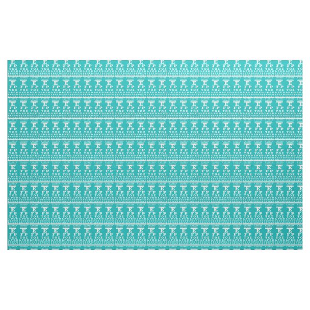 Optical Illusion Eye Chart Doctor Optician Pattern Fabric | Zazzle