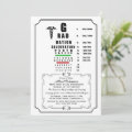 Eye Chart Graduation Invitation | Zazzle
