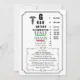 Eye Chart Graduation Invitation | Zazzle
