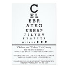 Eye Chart Graduation Invitation | Zazzle.com