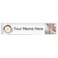 Eye contact with giraffe desk name plate | Zazzle