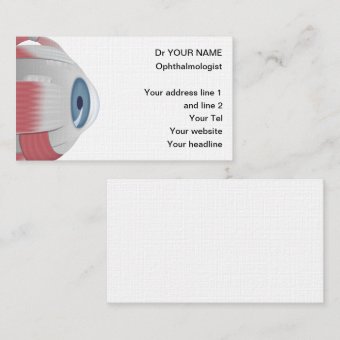 Eye Doctor Business Card template | Zazzle