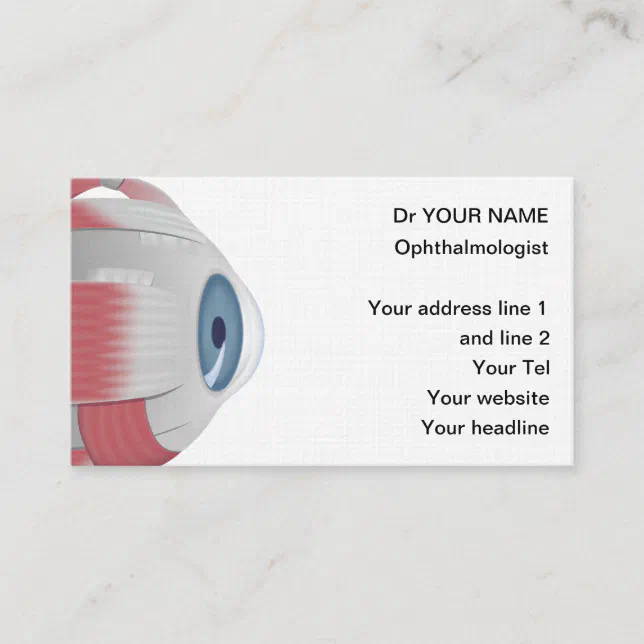 Eye Doctor Business Card template | Zazzle