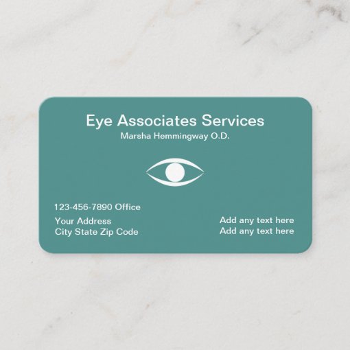 Eye Doctor Business Cards | Zazzle