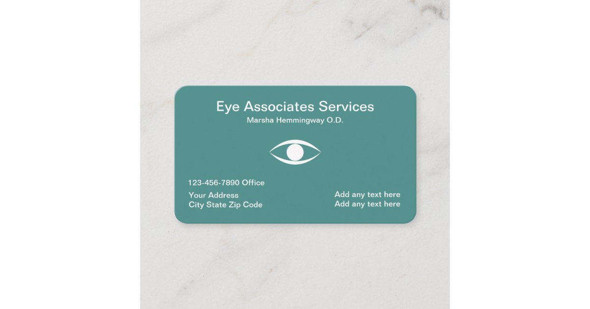 Eye Doctor Business Cards | Zazzle