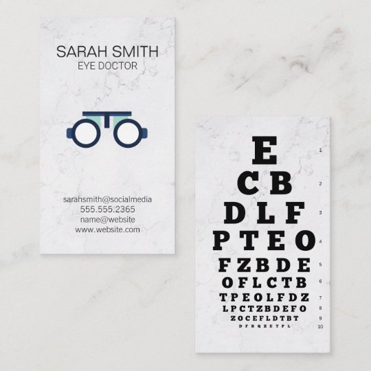 Eye Doctor | Eye Exam | Phoropter Business Card | Zazzle.com