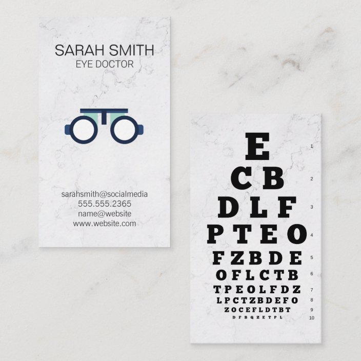 Eye Doctor | Eye Exam | Phoropter Business Card | Zazzle.com