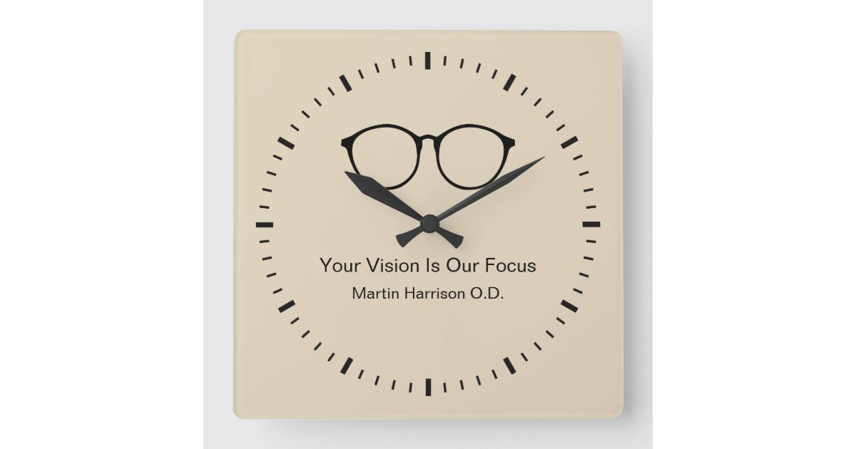 Eye Doctor Office Waiting Room Clocks | Zazzle
