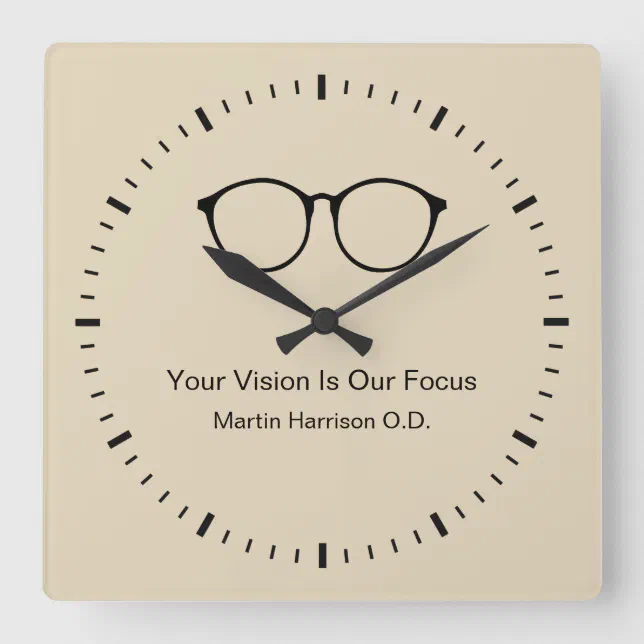 Eye Doctor Office Waiting Room Clocks | Zazzle