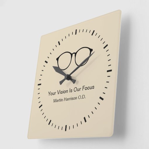 Eye Doctor Office Waiting Room Clocks | Zazzle