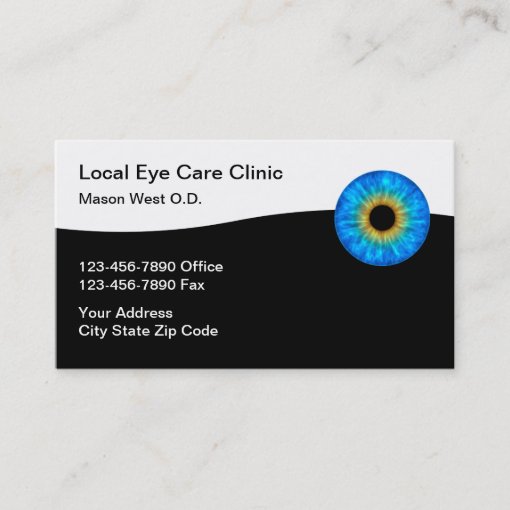 Eye Doctor Ophthalmologist Appointment Business Card | Zazzle