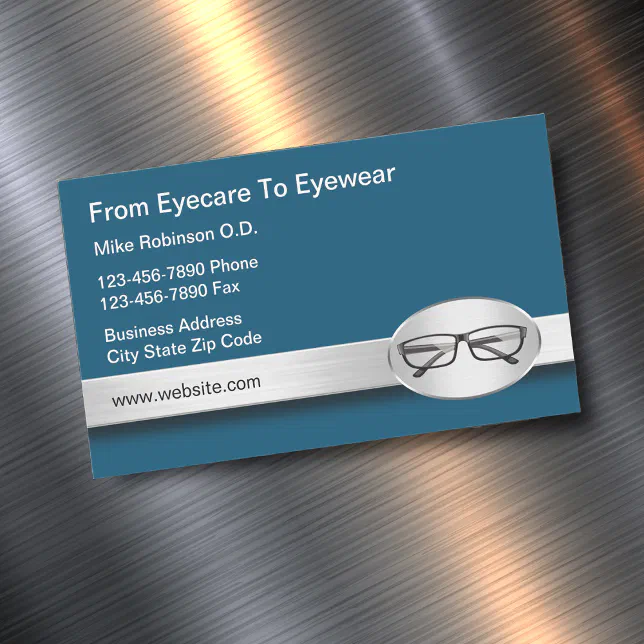 Eye Doctor Vision Care Magnetic Business Cards | Zazzle