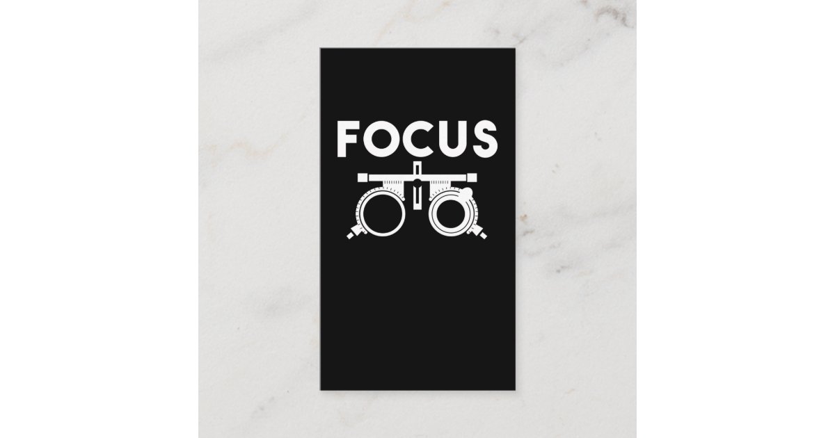 Eye Doctors Humor Funny Opticians Business Card | Zazzle