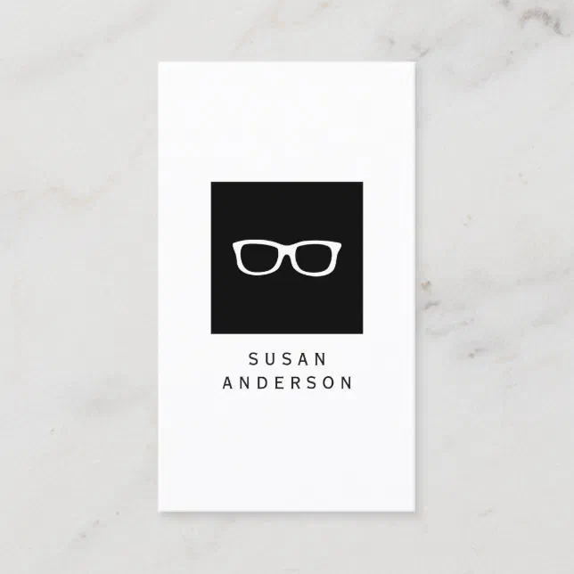 Eye Glasses Logo Business Card | Zazzle