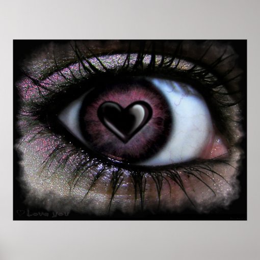 Eye Heart U Canvas Print | Zazzle