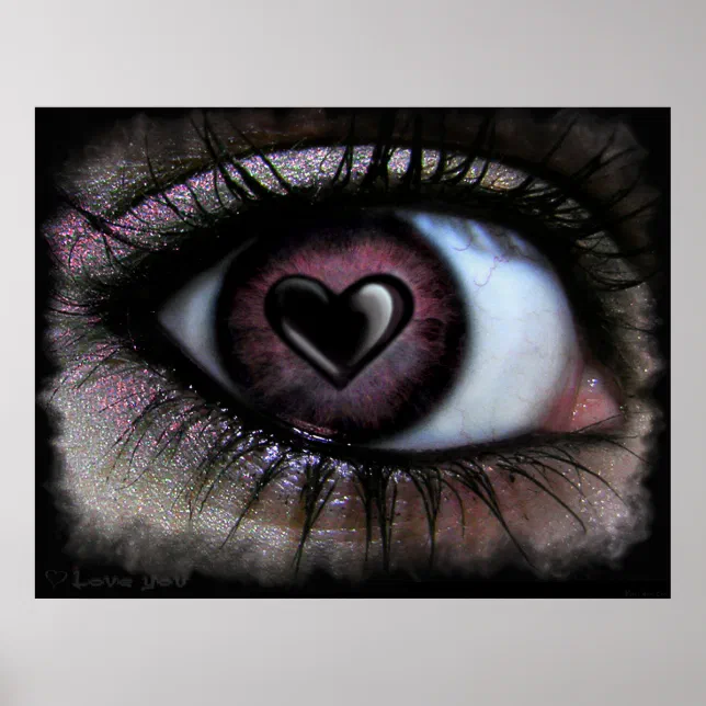 Eye Heart U Canvas Print | Zazzle