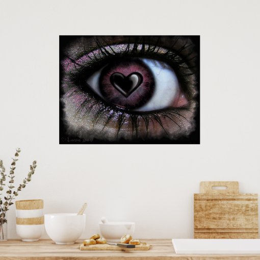 Eye Heart U Canvas Print | Zazzle