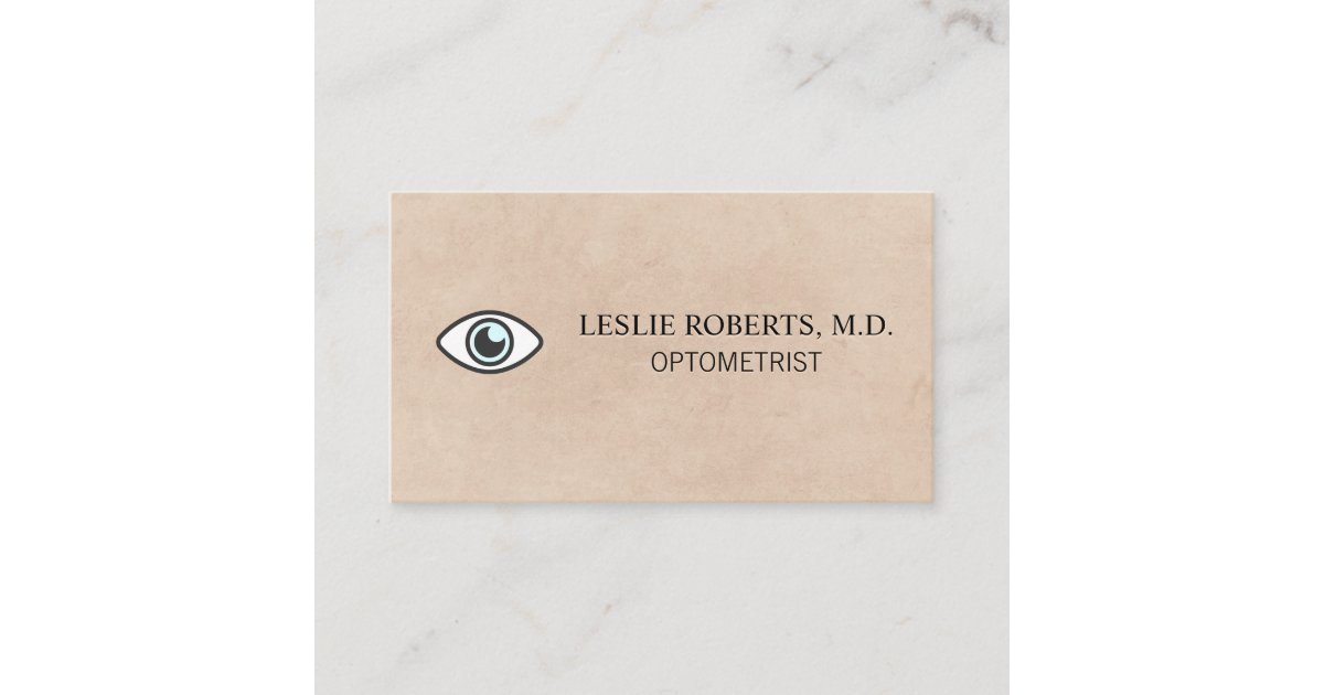 Eye Icon | Optometrist Business Card | Zazzle
