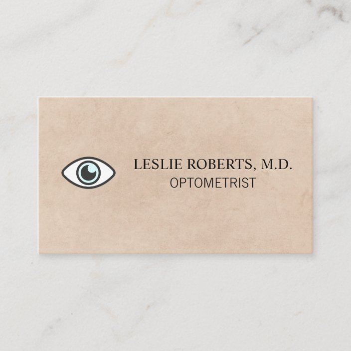 Eye Icon | Optometrist Business Card | Zazzle.com