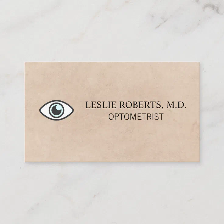 Eye Icon | Optometrist Business Card | Zazzle