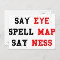 Eye Map Ness Postcard | Zazzle