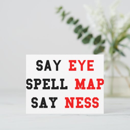 Eye Map Ness Postcard | Zazzle