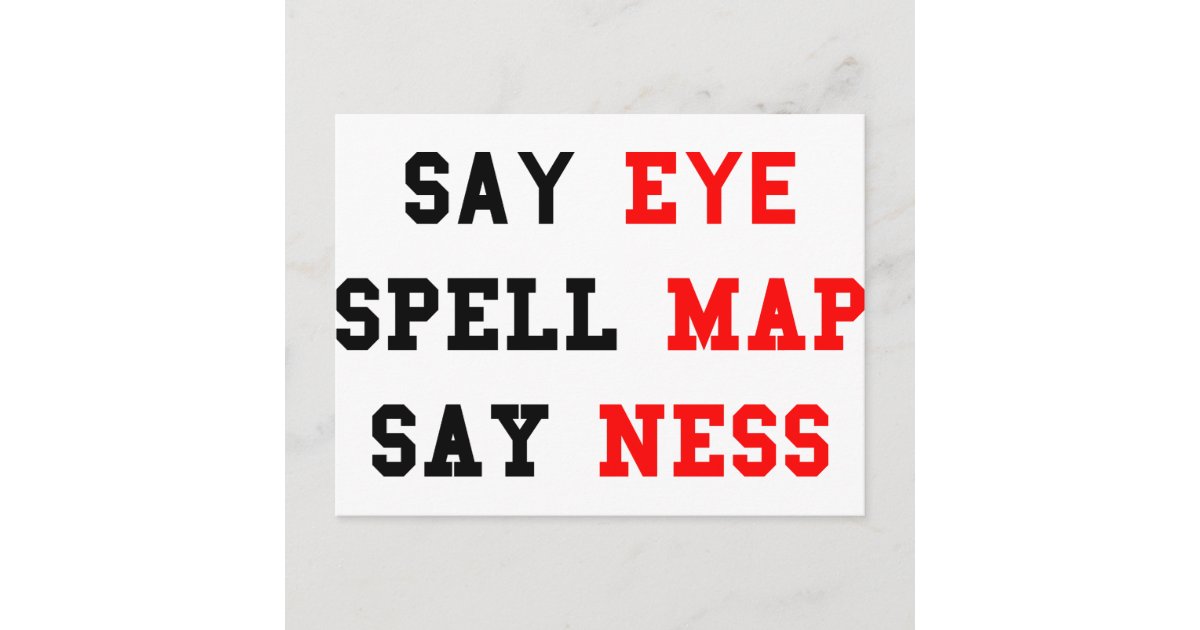 Eye Map Ness Postcard | Zazzle