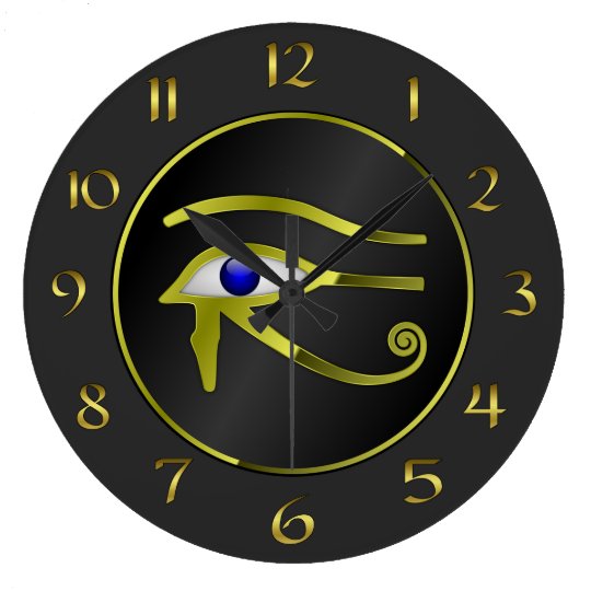 Eye of Horus Ancient Egyptian Art Wall Clock | Zazzle.com