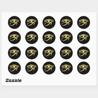 Eye of horus classic round sticker | Zazzle