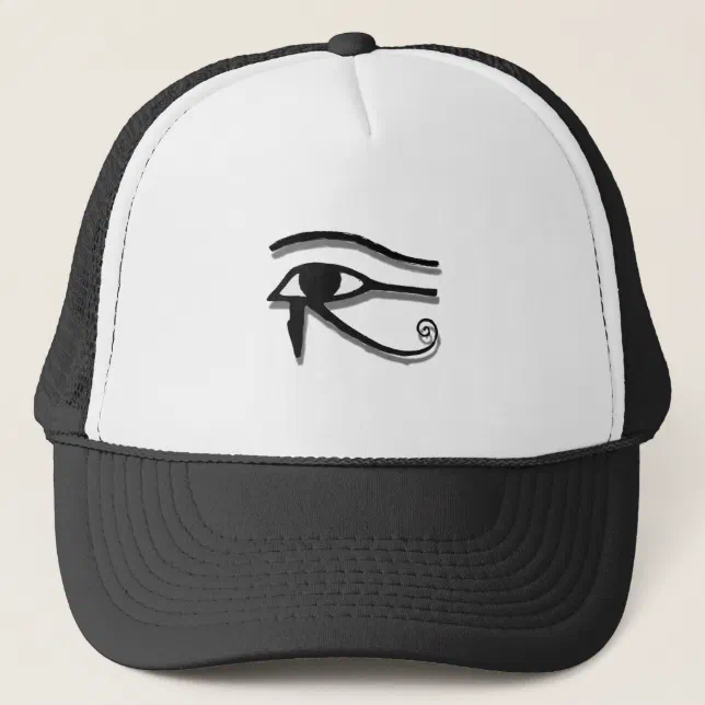 Eye Of Horus Egyptian Symbol Ink Drawing Trucker Hat | Zazzle