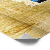 Eye of Horus on Papyrus-effect Egyptian Art Poster | Zazzle