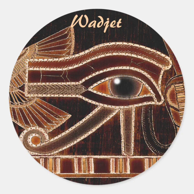 EYE OF HORUS Wadjet Egyptian Art Stickers | Zazzle