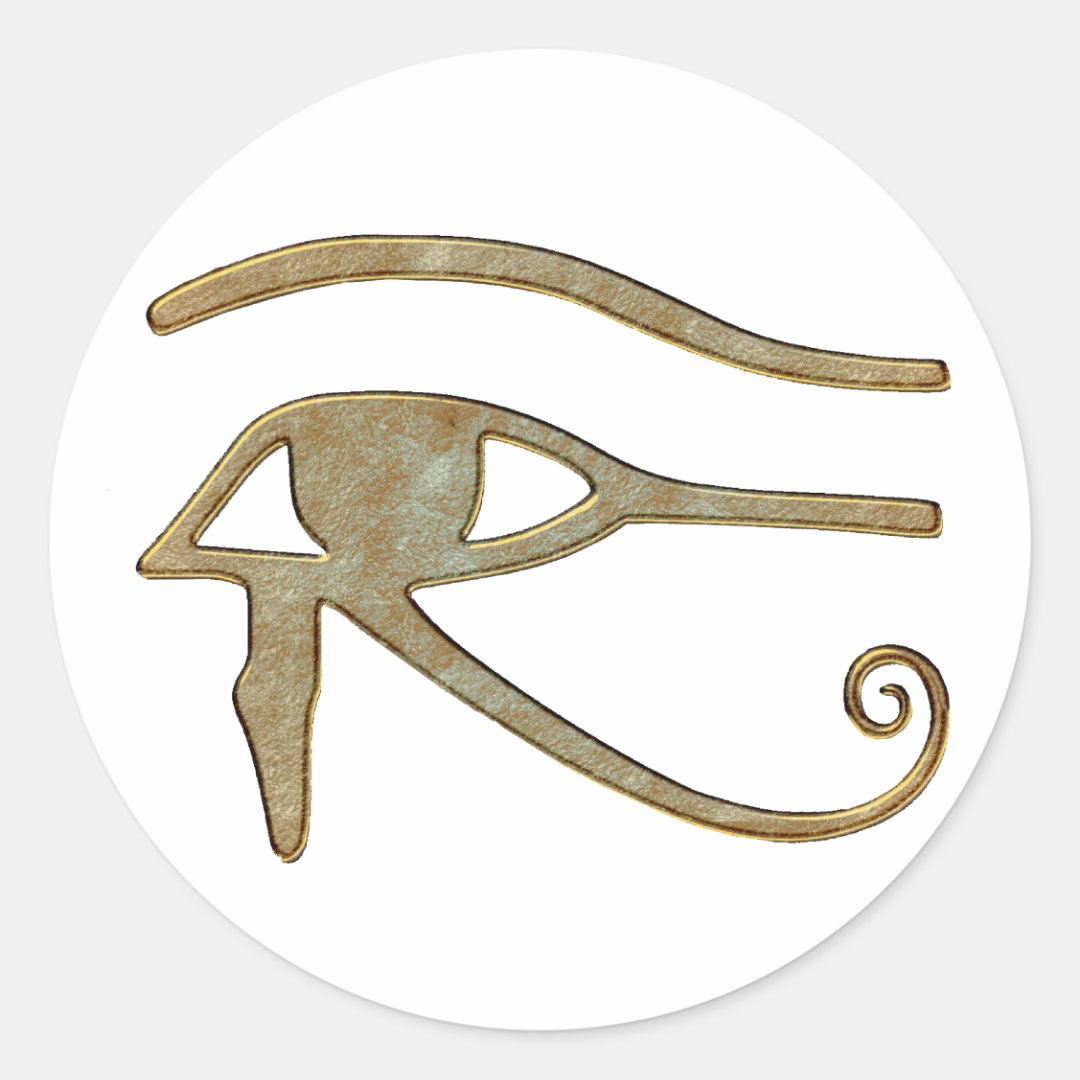 EYE OF HORUS Wadjet Egyptian Art Stickers | Zazzle