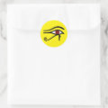 Eye of Ra - Egyptian God Classic Round Sticker | Zazzle