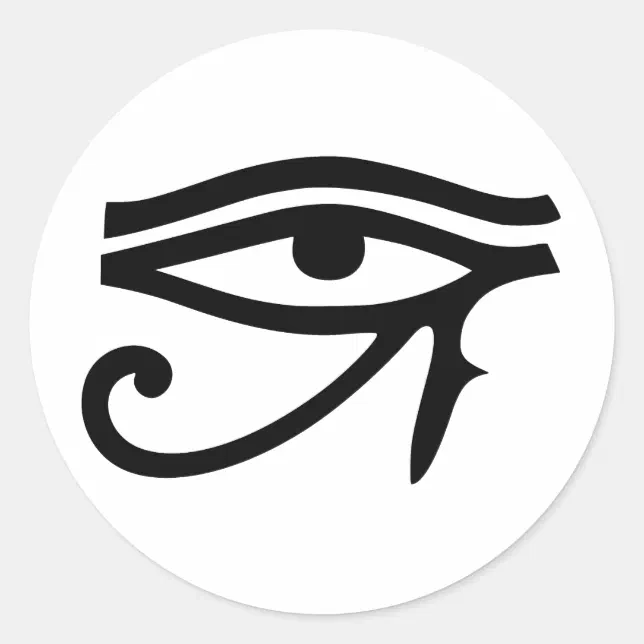 EYE of RA - fancy Classic Round Sticker | Zazzle