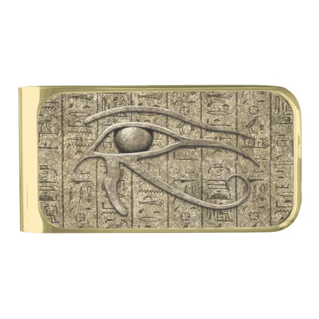 Eye Of Ra Gold Finish Money Clip | Zazzle