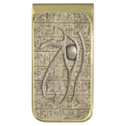Eye Of Ra Gold Finish Money Clip | Zazzle