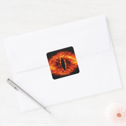 Eye of Sauron Square Sticker | Zazzle