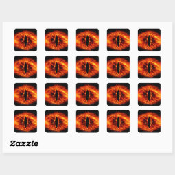 Eye of Sauron Square Sticker | Zazzle