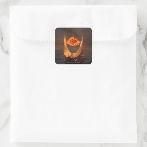 Eye of Sauron tower Square Sticker | Zazzle