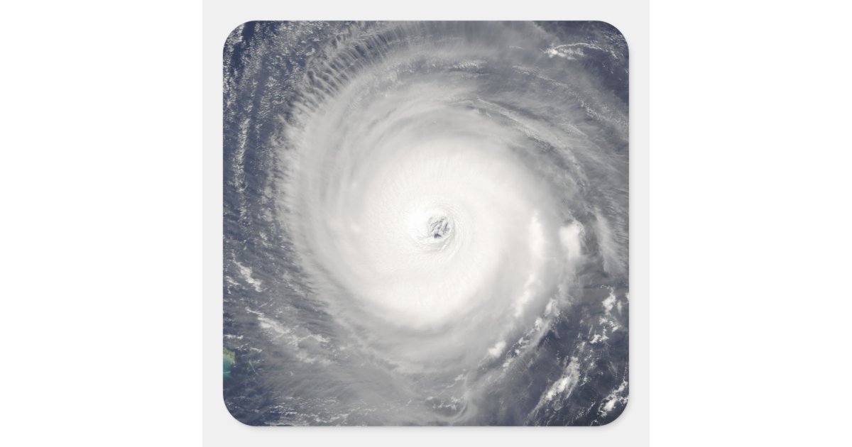 Eye of the Hurricane Square Sticker | Zazzle